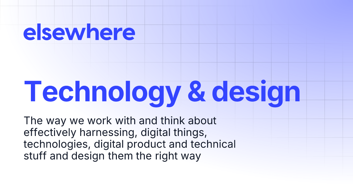 Technology & design | Elsewhere wiki