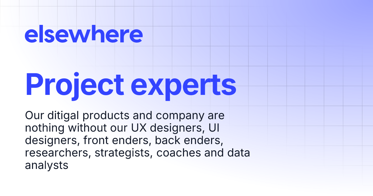 Project experts | Elsewhere wiki