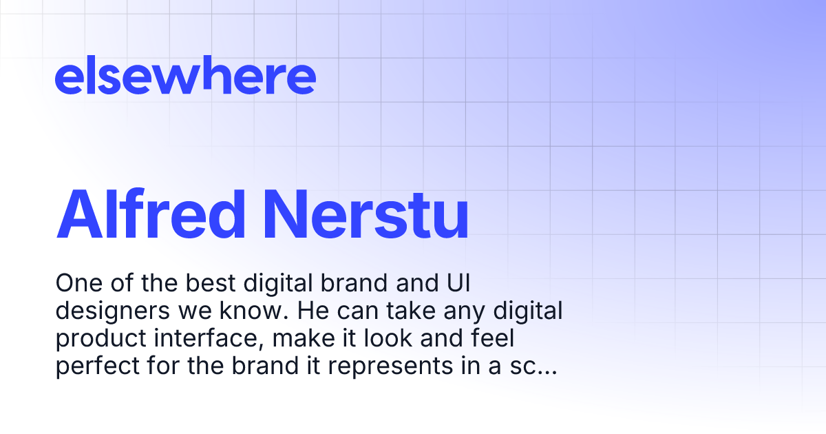 Alfred Nerstu | Elsewhere wiki